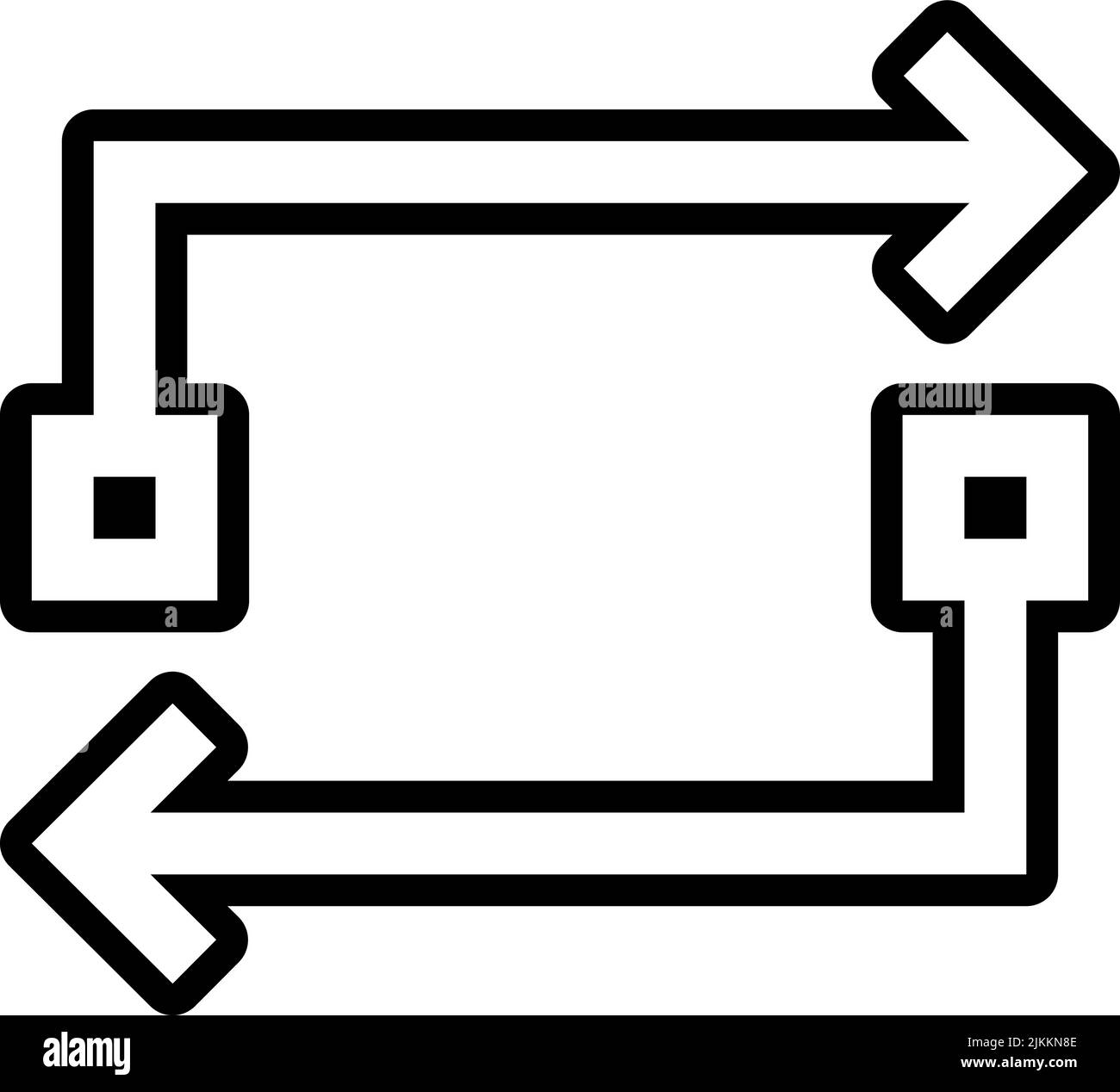 repeat icon black vector illustration Stock Vector Image & Art - Alamy