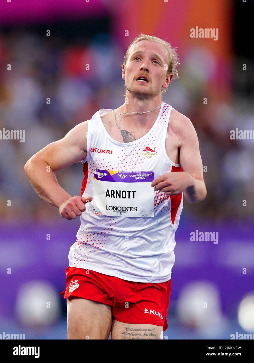 England's James Arnott in action during Heat 1 of the Men's T45-47 100m ...