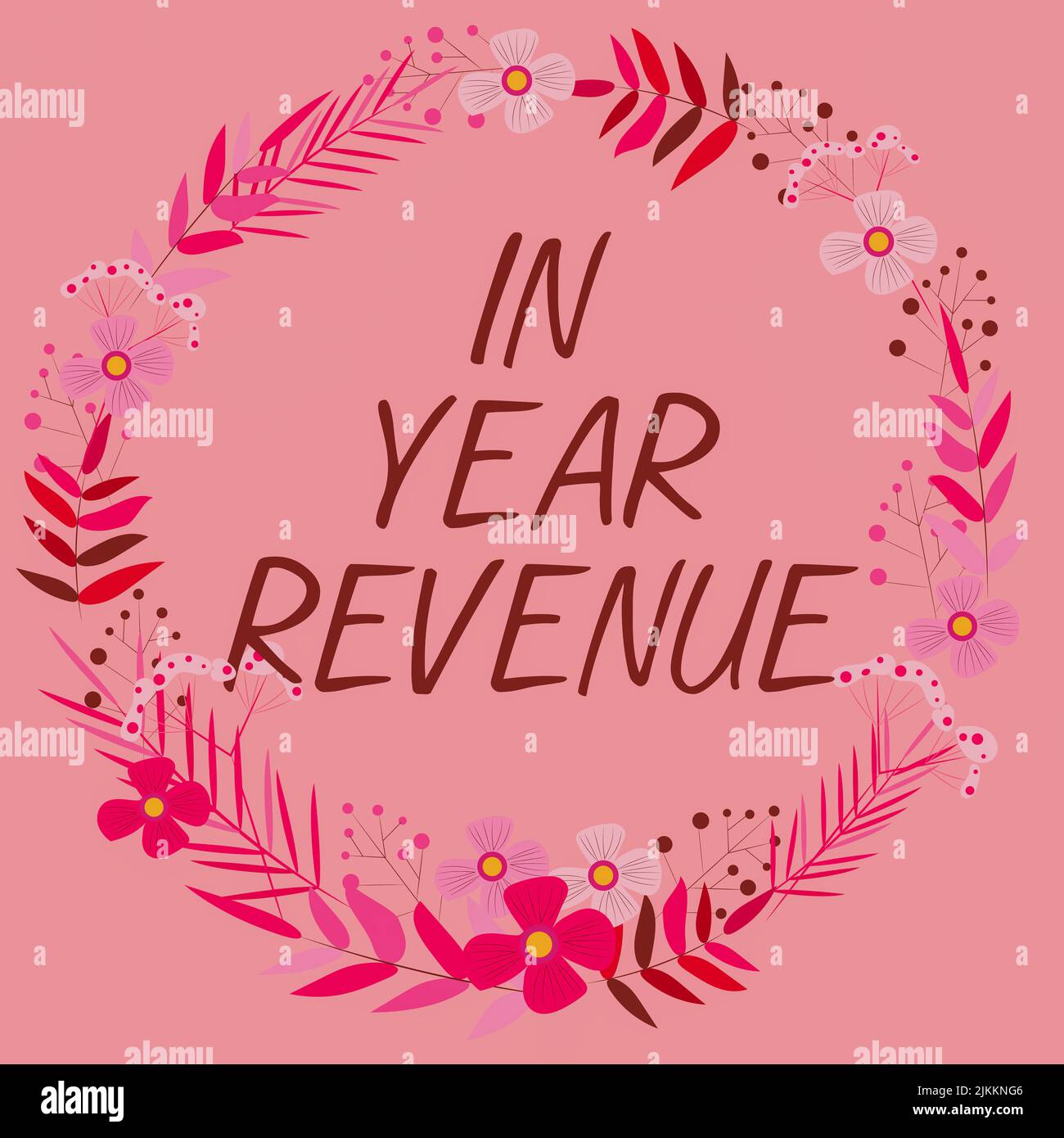 Writing displaying text In Year Revenue. Word Written on Annual ...