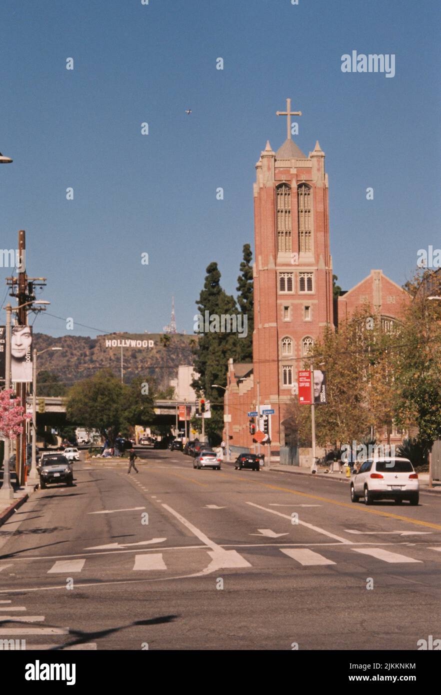 Old church road hi-res stock photography and images - Alamy