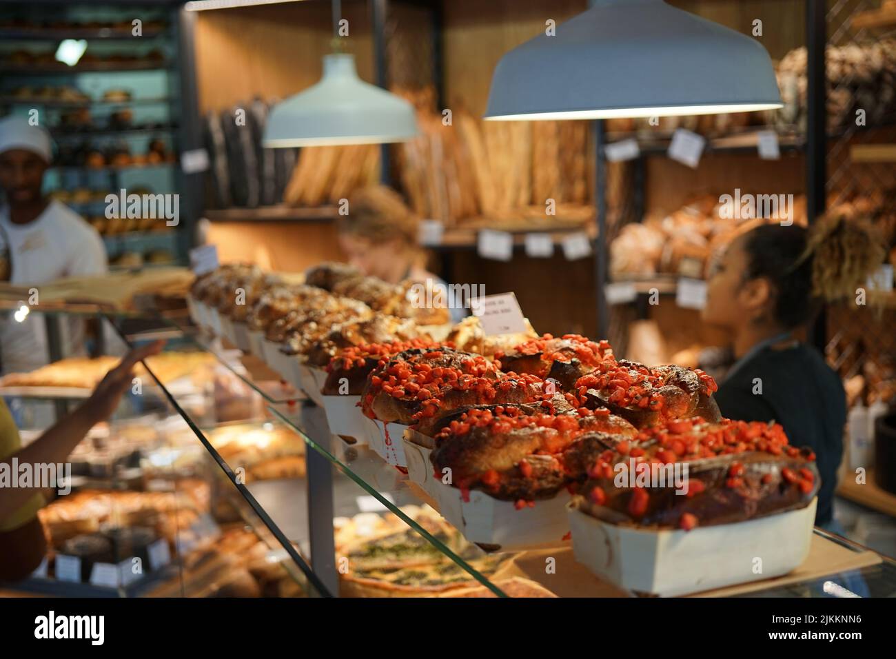French bakery interior Stock Photo - Alamy