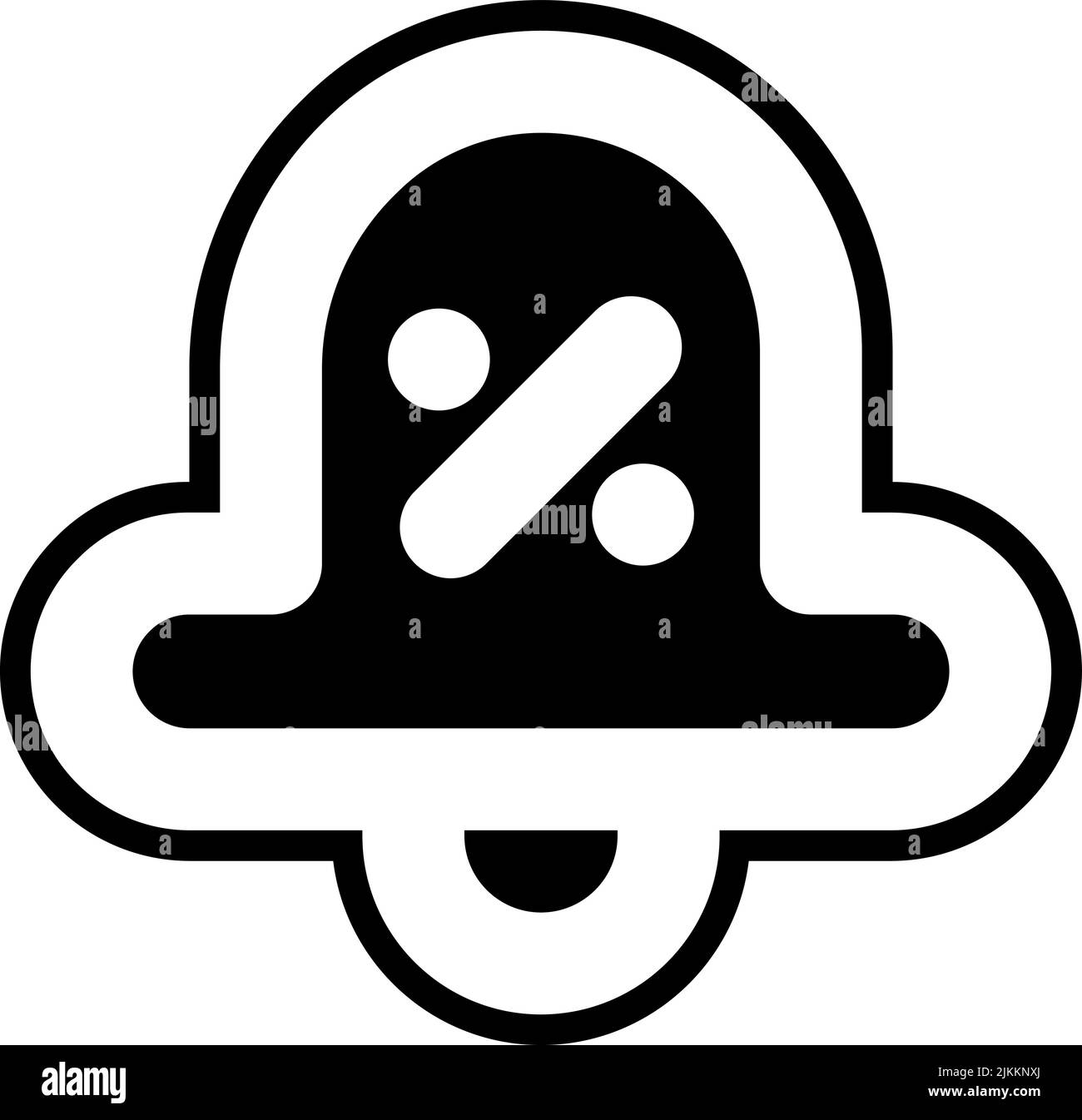notification icon black vector illustration Stock Vector Image & Art ...