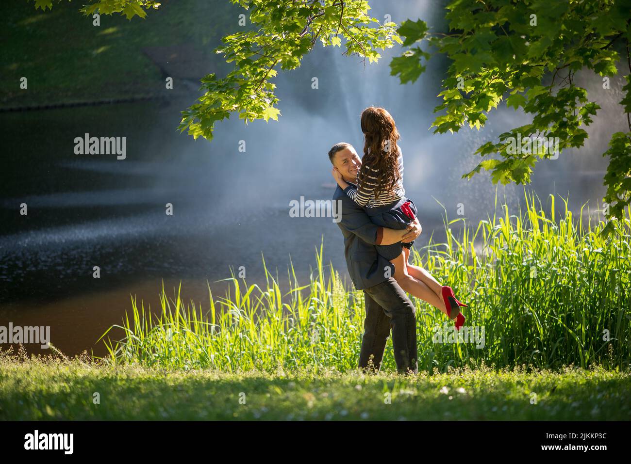 Guy hugging hi-res stock photography and images - Alamy
