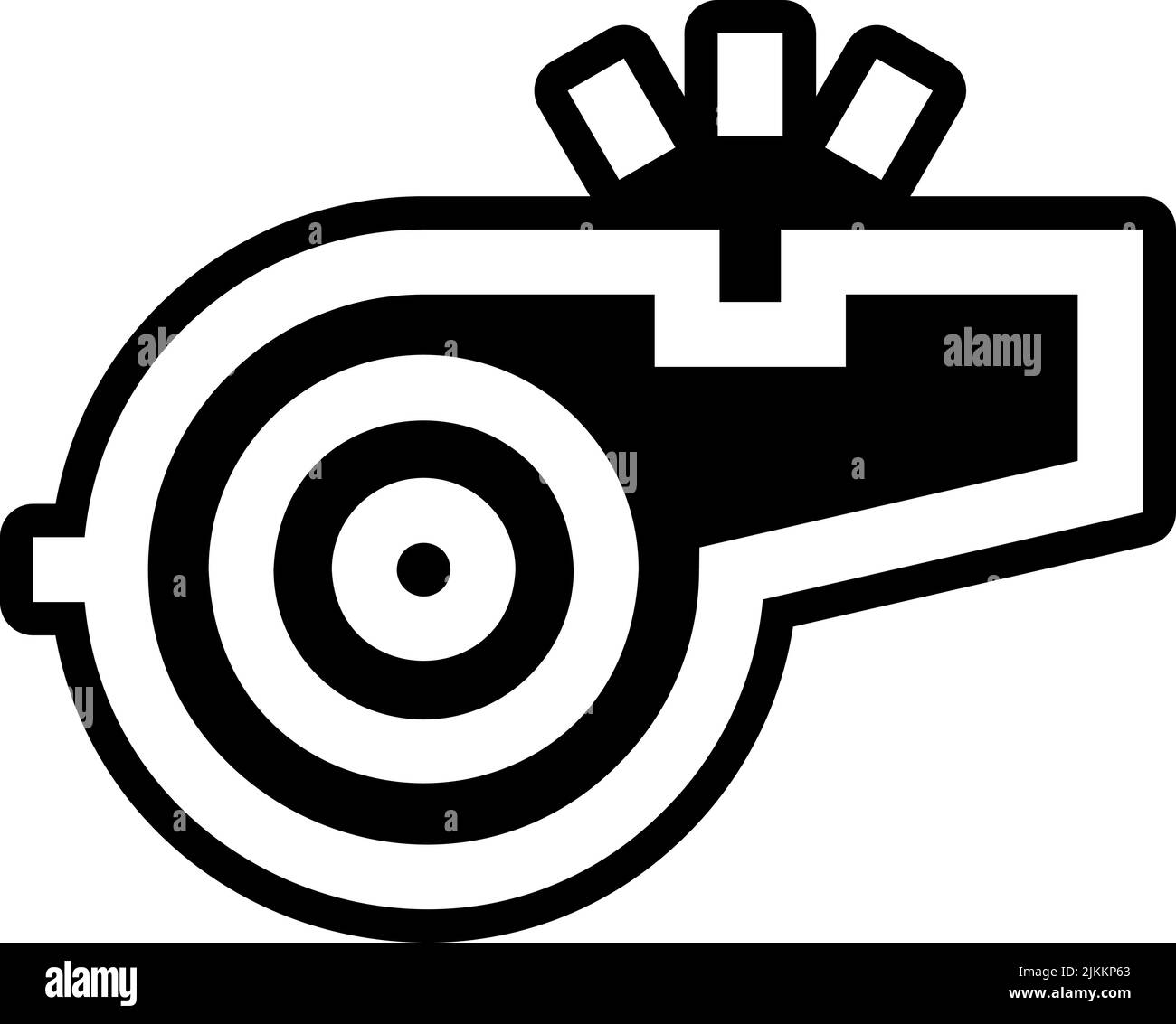 whistle icon black vector illustration Stock Vector Image & Art - Alamy