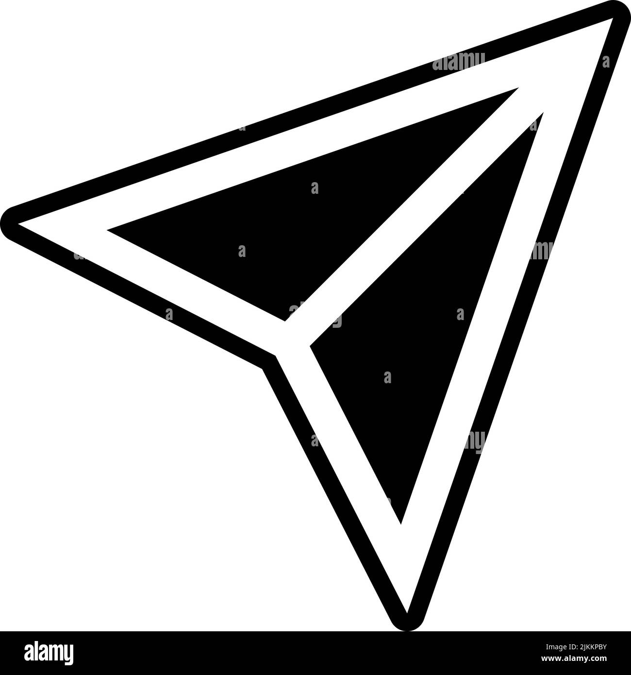 navigation icon black vector illustration Stock Vector Image & Art - Alamy