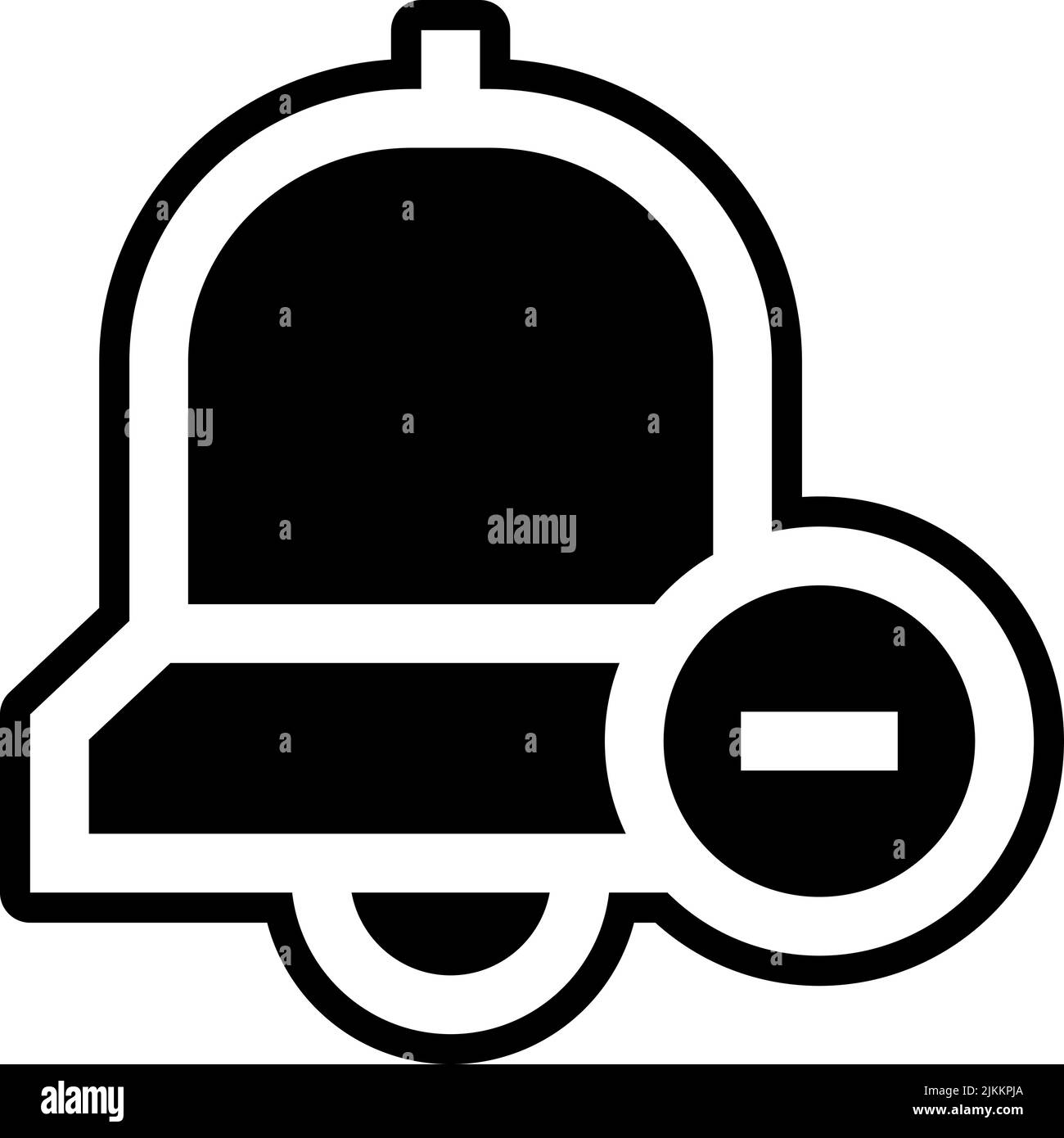 notification icon black vector illustration Stock Vector Image & Art ...