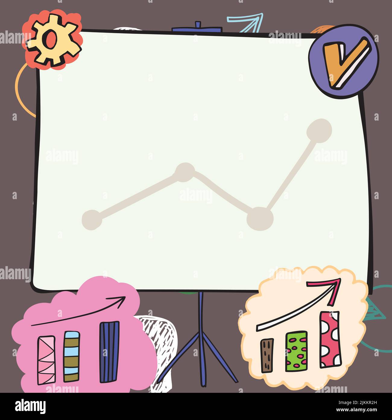 Important Messages Presented On Presentation Board With Arrows Up ...