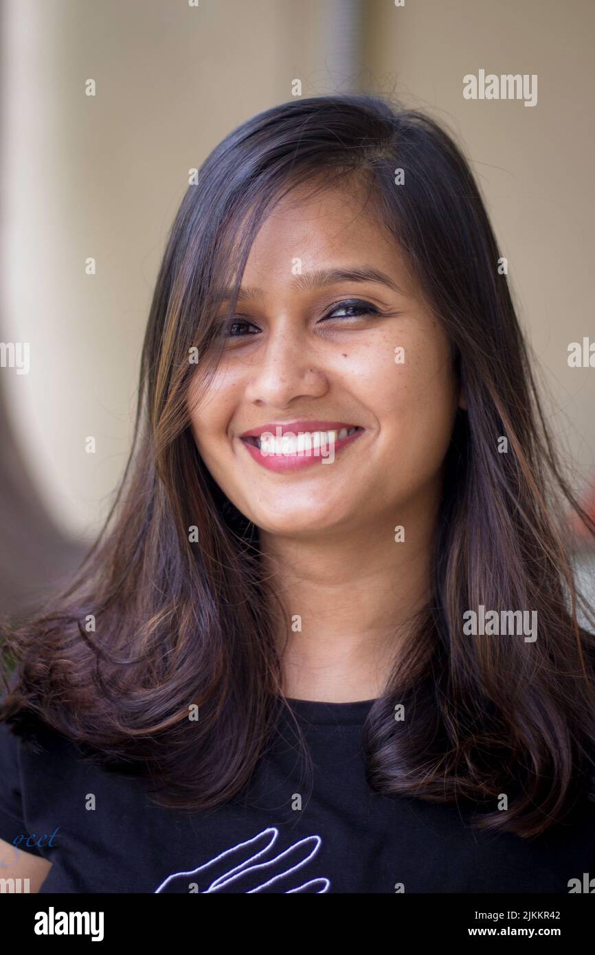 Indian female model face hi-res stock photography and images - Alamy