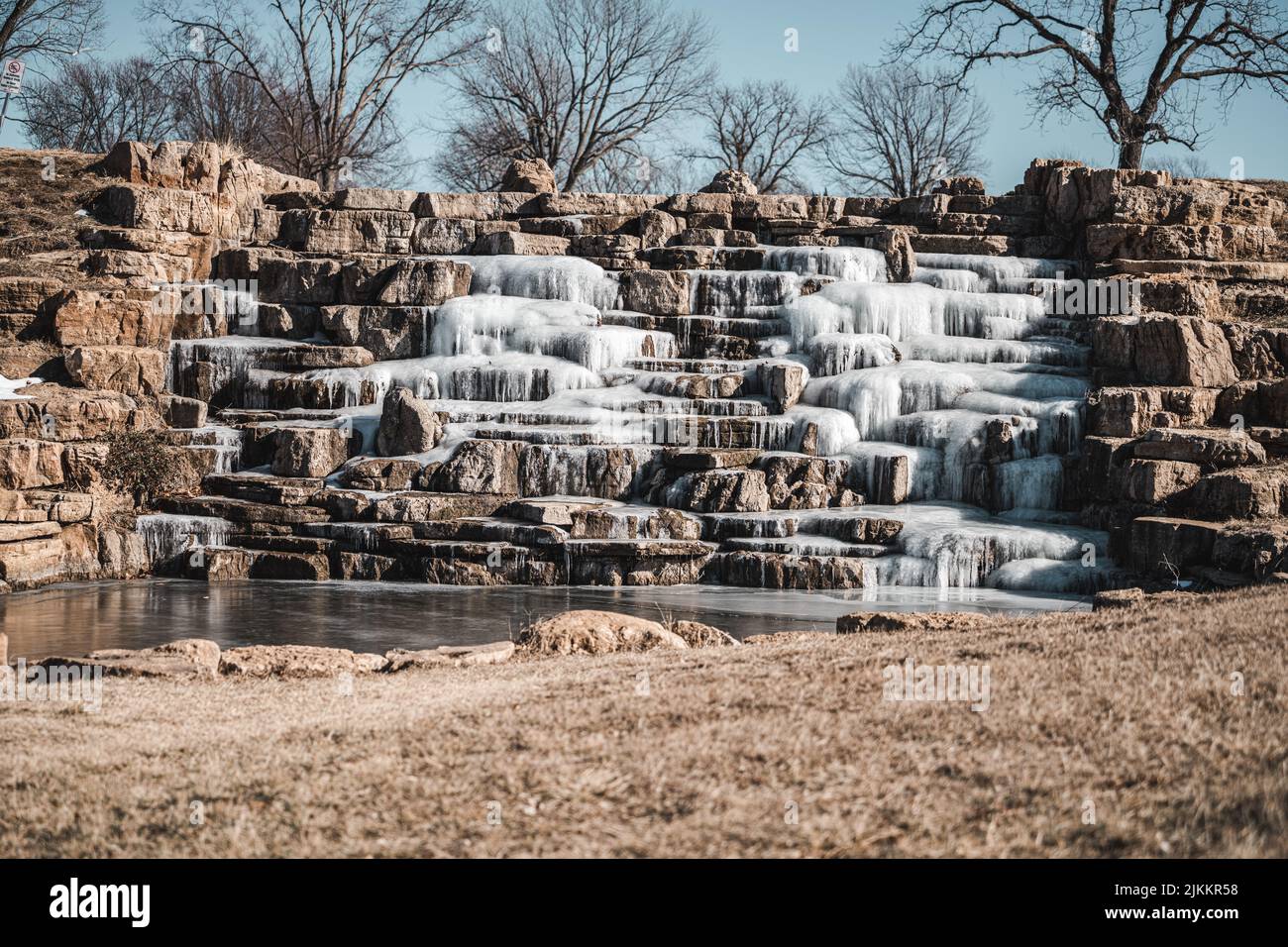 Frozen tree and waterfall hi-res stock photography and images - Alamy