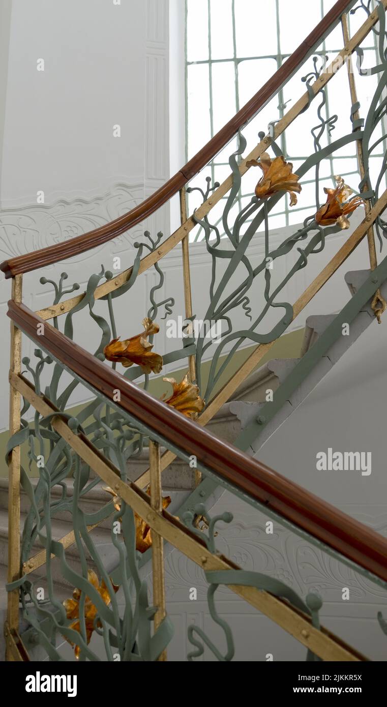 The beautiful wrought iron works that were made after the drawings of ...