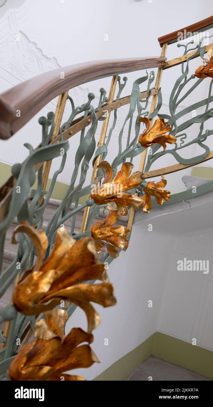 The beautiful wrought iron works that were made after the drawings of ...