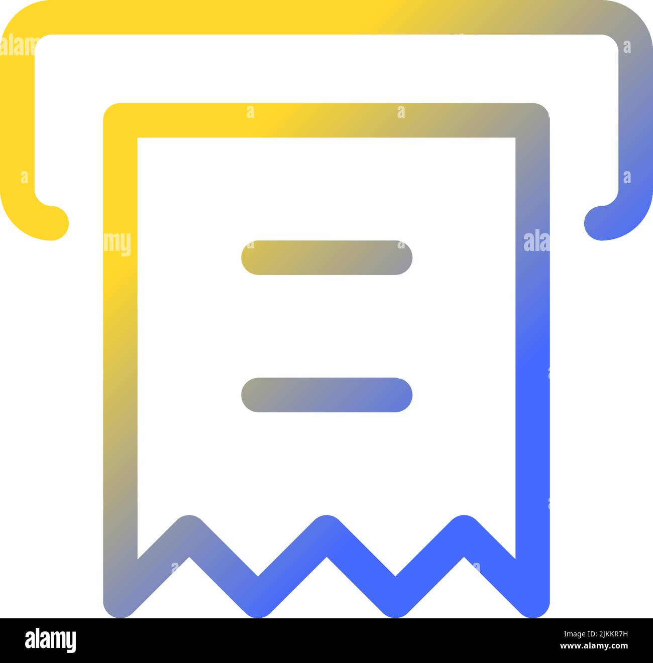 Receipt Printer Pixel Perfect Gradient Linear Ui Icon Stock Vector Image And Art Alamy