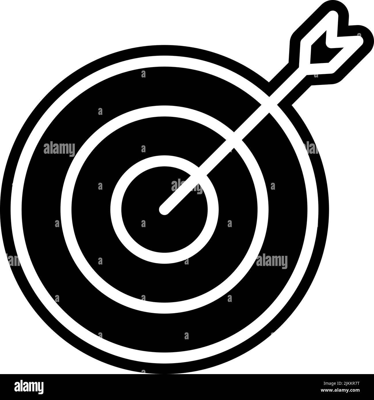 target icon black vector illustration Stock Vector Image & Art - Alamy