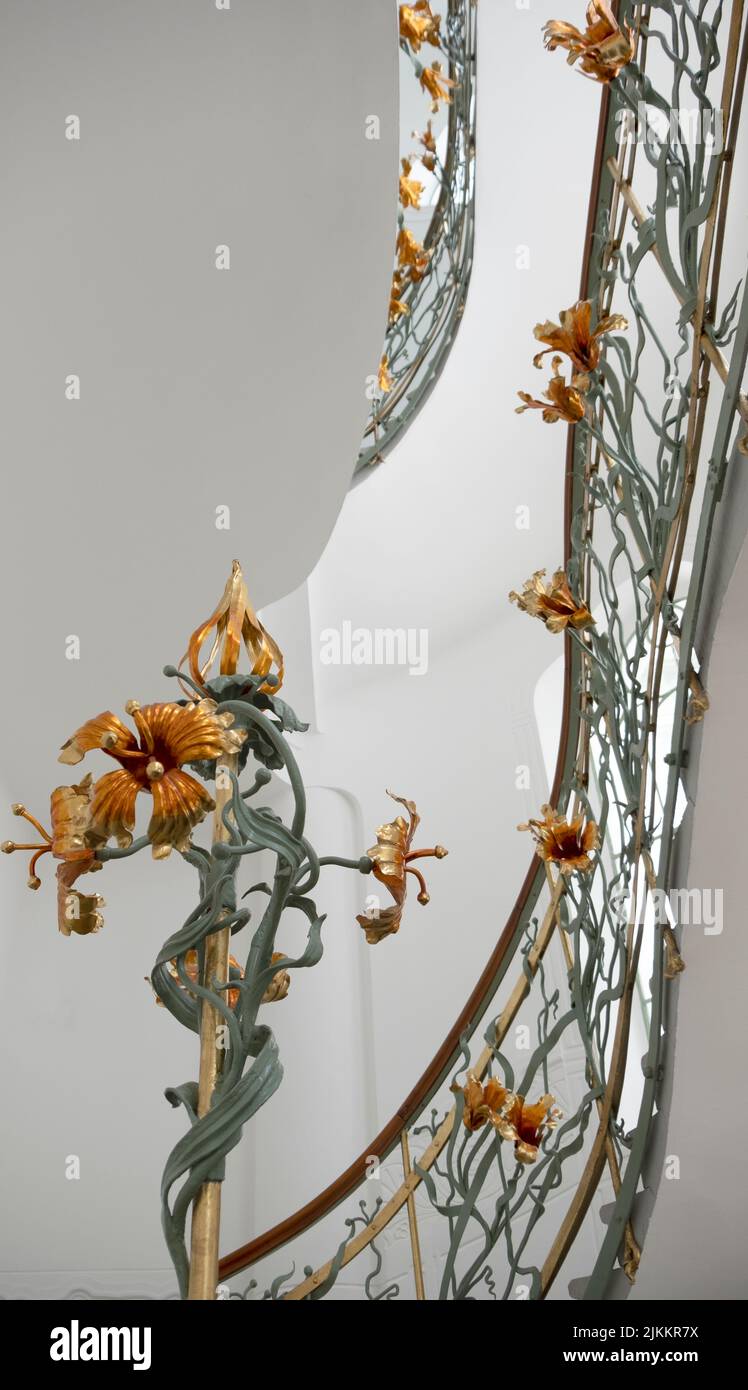 The beautiful wrought iron works that were made after the drawings of ...