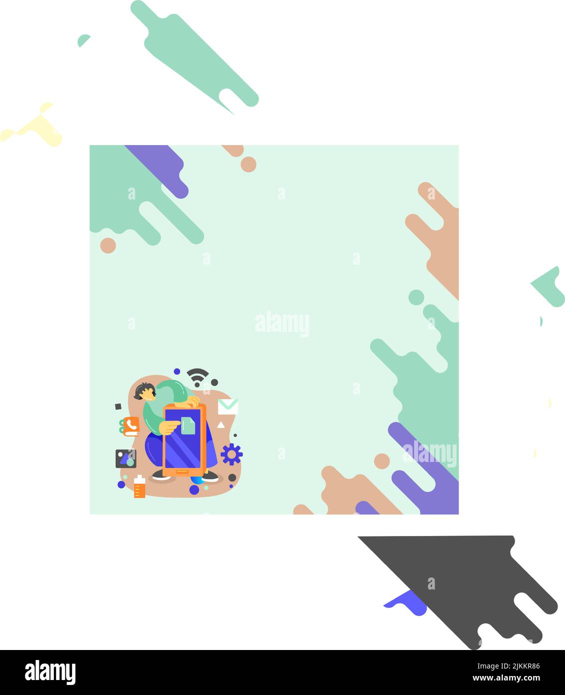 Man Showing Recent Documents On Phone Screen. Businessman Presenting ...