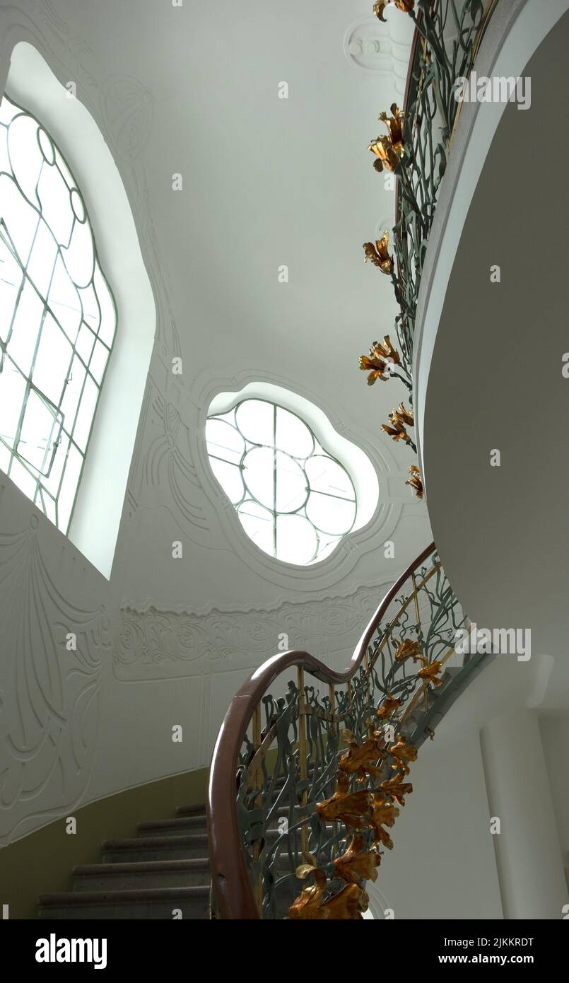 The beautiful wrought iron works that were made after the drawings of ...