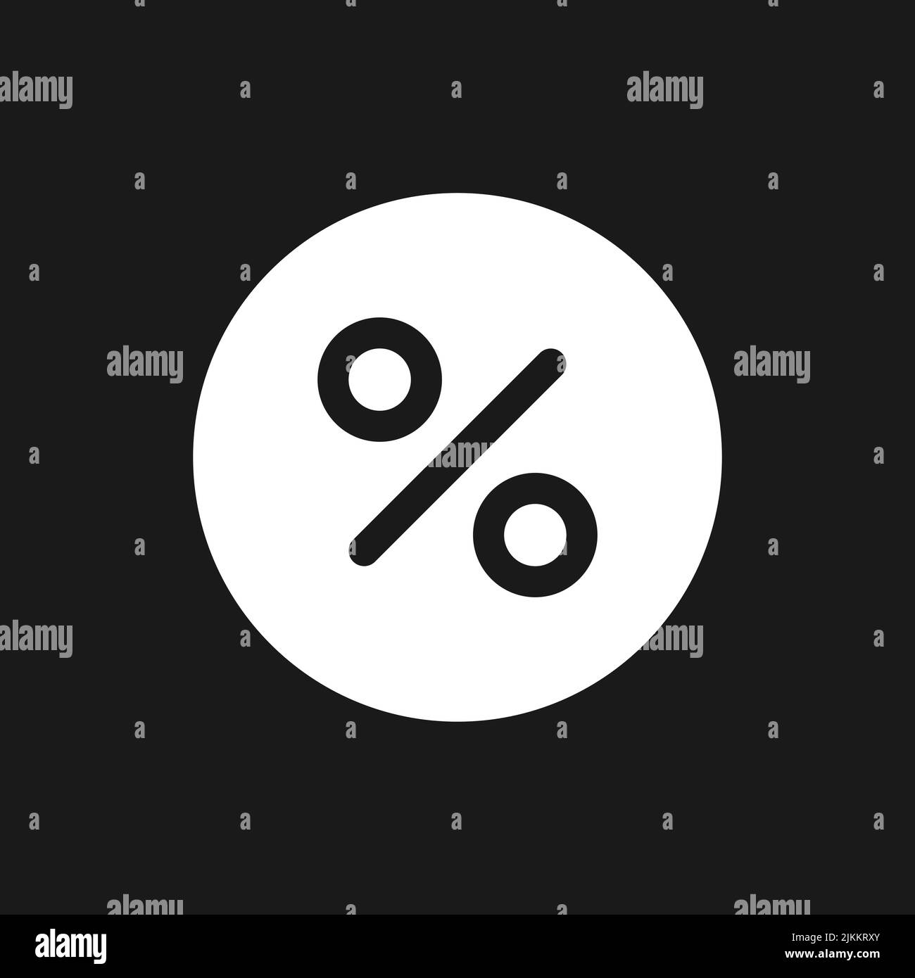 Interest rate dark mode glyph ui icon Stock Vector Image & Art - Alamy