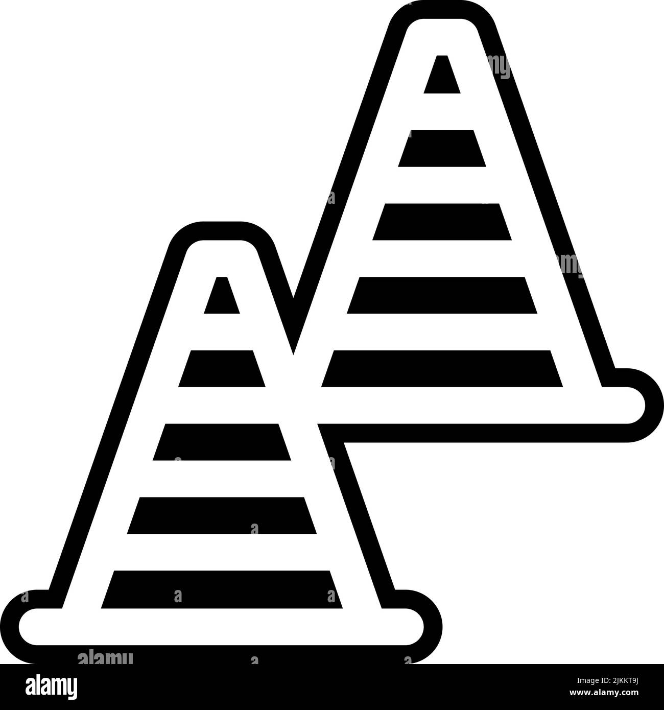 cone icon black vector illustration Stock Vector Image & Art - Alamy