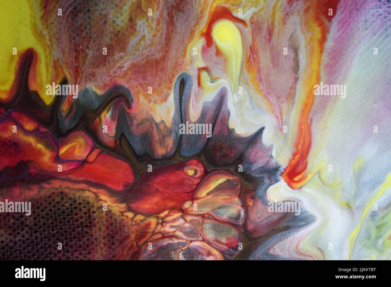 A colorful abstract fluid art painting Stock Photo - Alamy