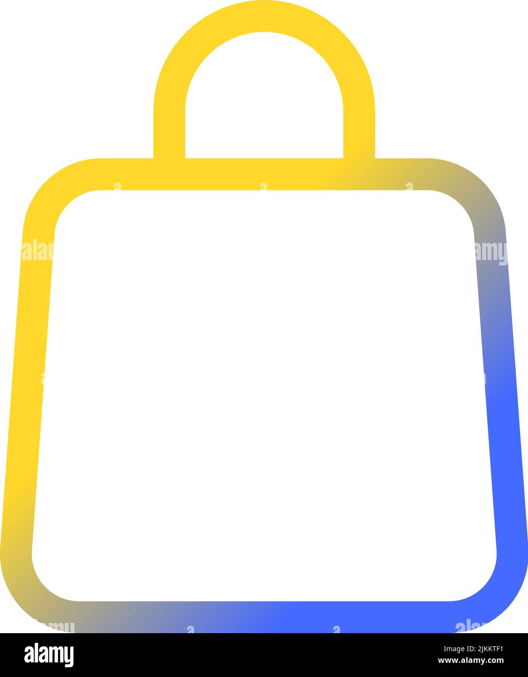 Shopping bag pixel perfect gradient linear ui icon Stock Vector Image ...