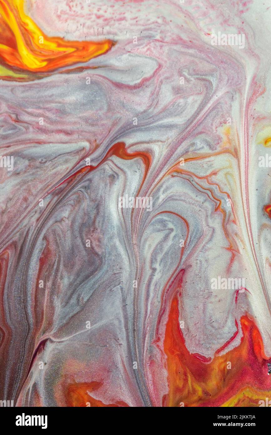 An Abstract colorful acrylic art painting on canvas, perfect for ...