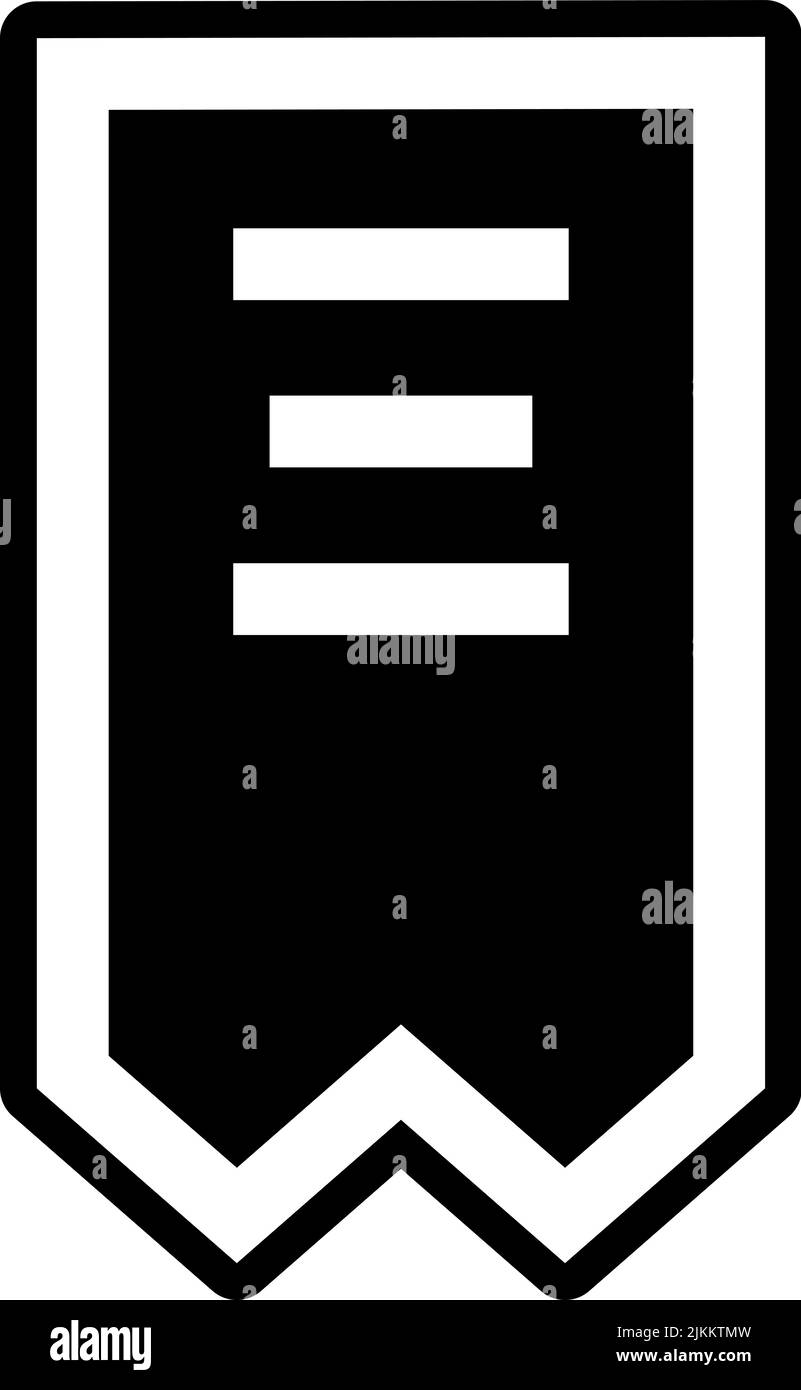 bookmark icon black vector illustration Stock Vector Image & Art - Alamy