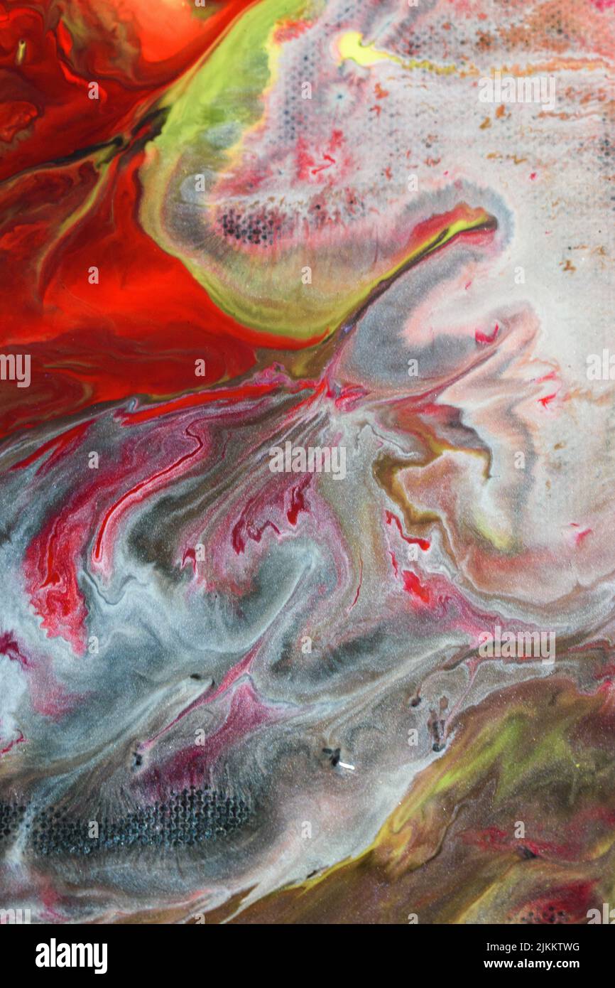 An Abstract colorful acrylic art painting, perfect for background or ...