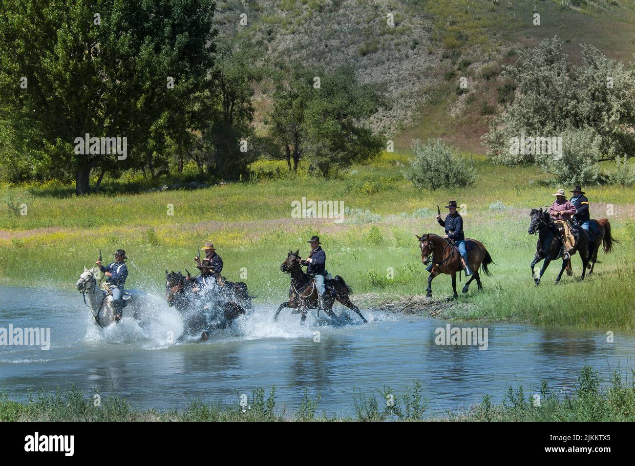 Custer's last stand reenactment hi-res stock photography and images - Alamy