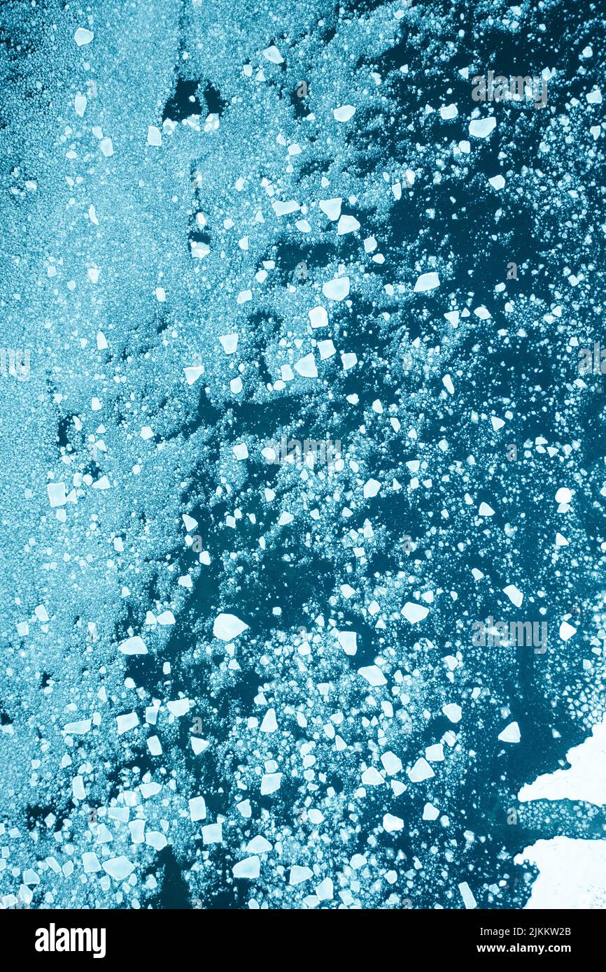 A blue ice texture pattern Stock Photo - Alamy