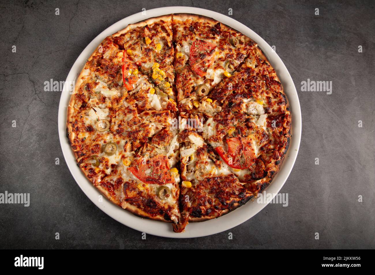 Rustic pizza home hi-res stock photography and images - Alamy