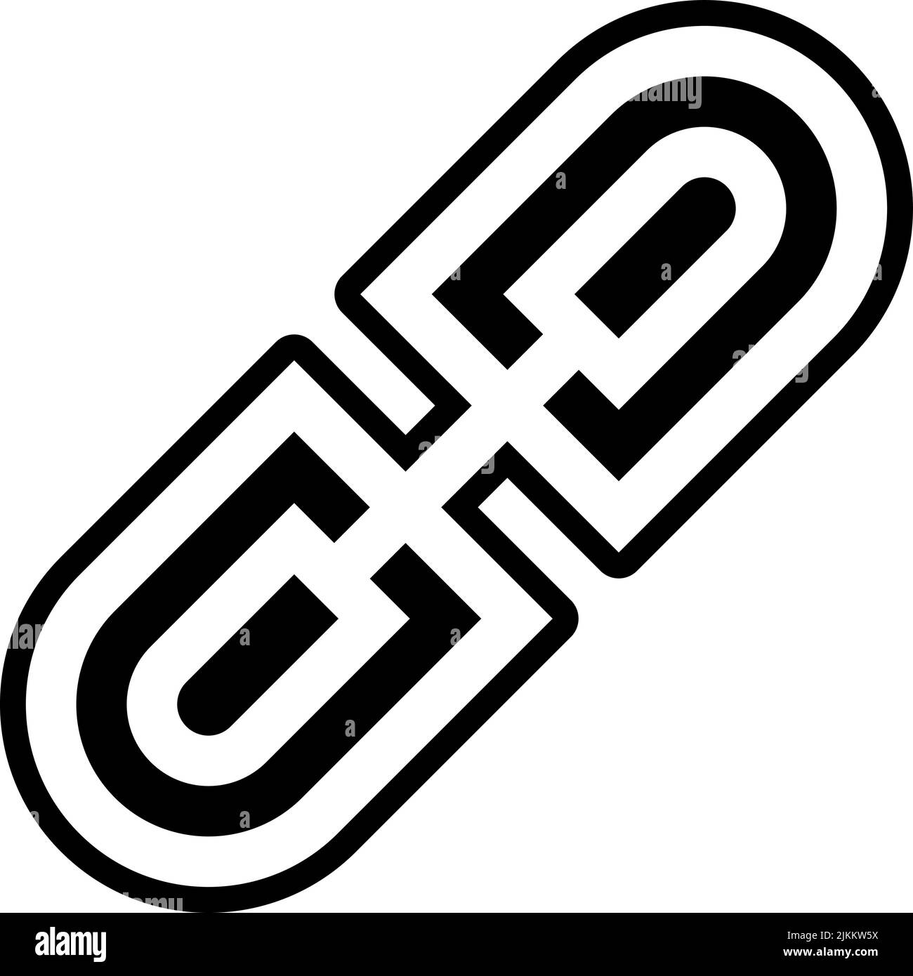 link icon black vector illustration Stock Vector Image & Art - Alamy