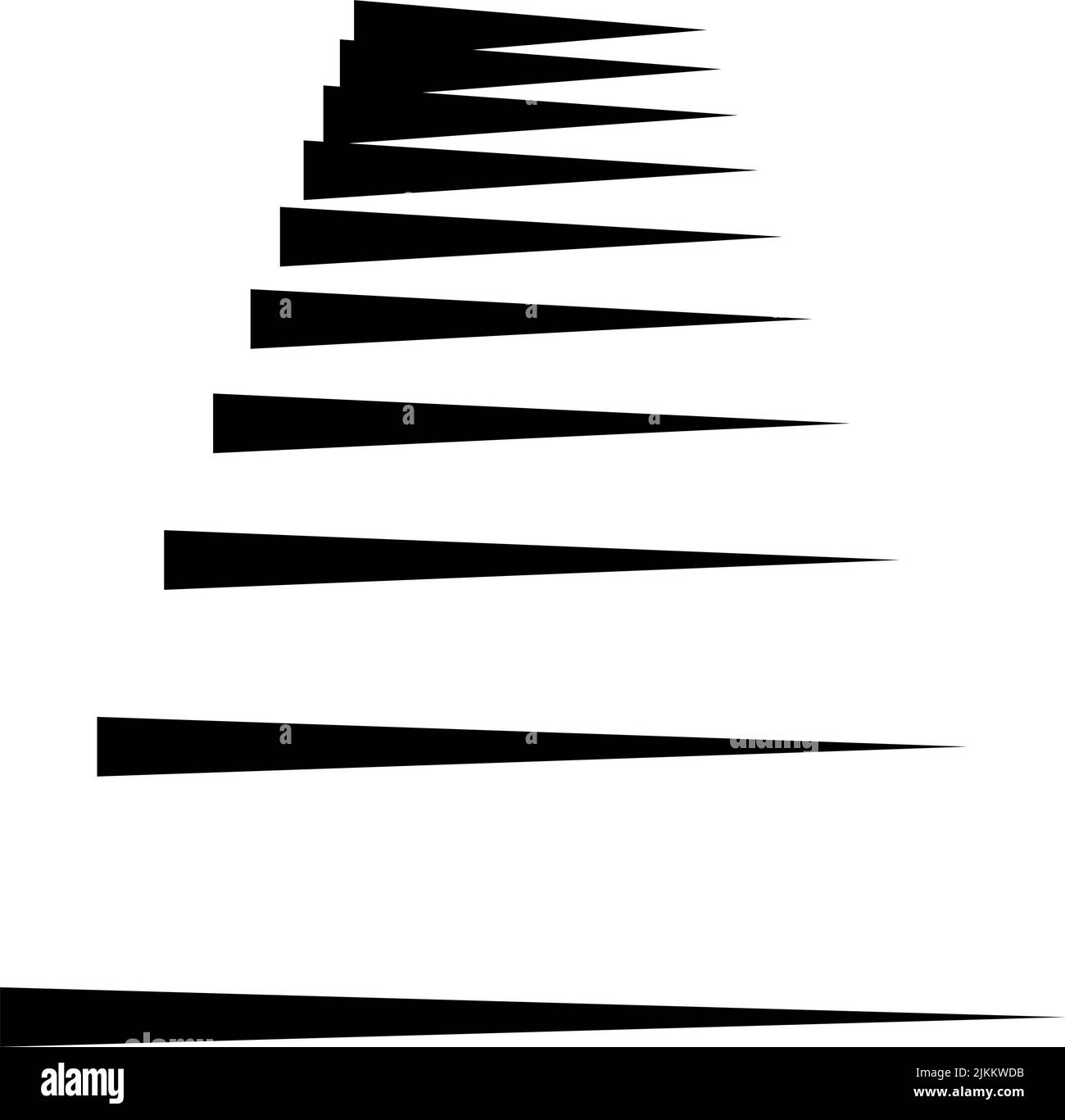 Dynamic 3d, three-dimensional lines, stripes element. Stock vector ...