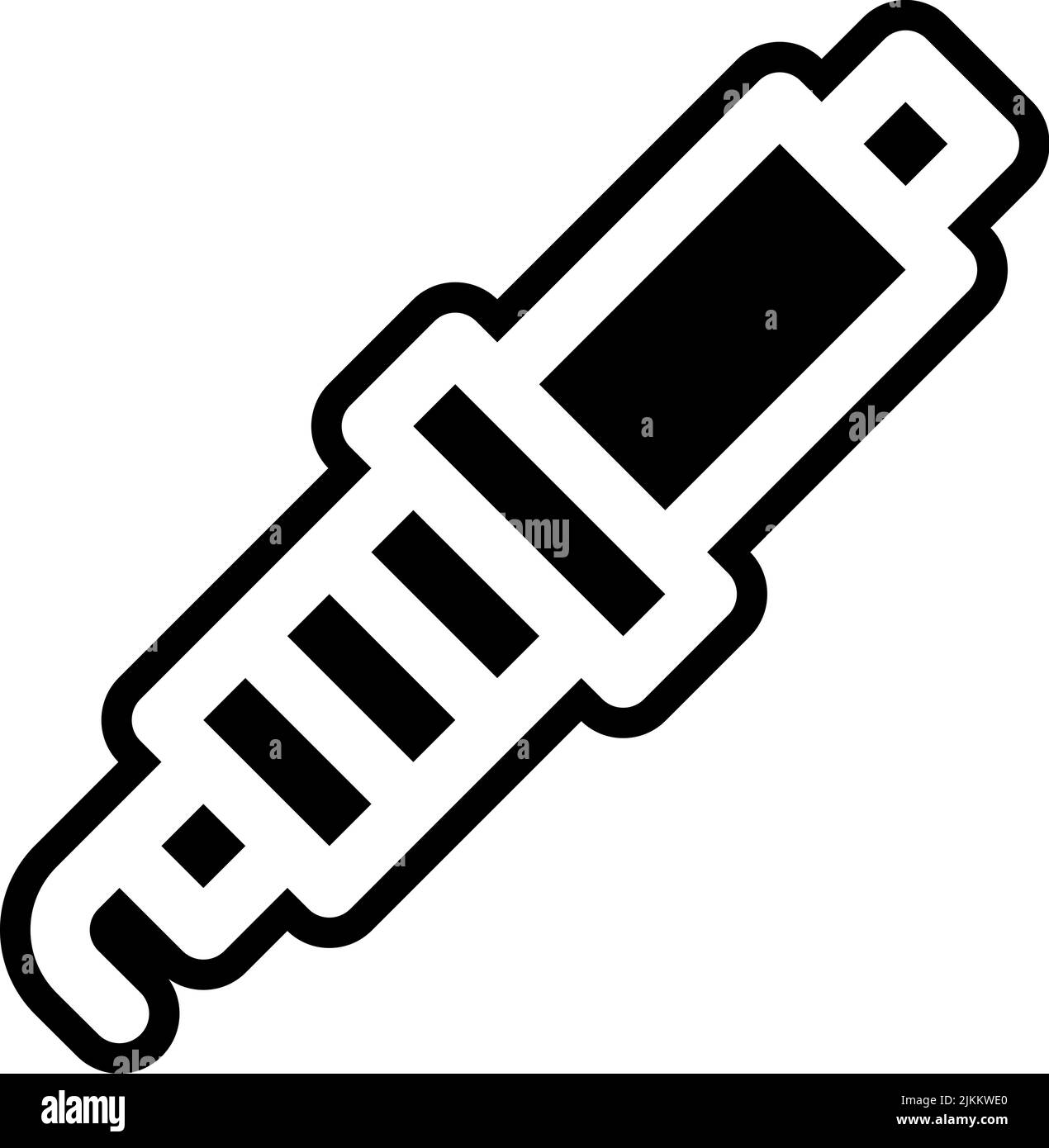 spark plug icon black vector illustration Stock Vector Image & Art - Alamy