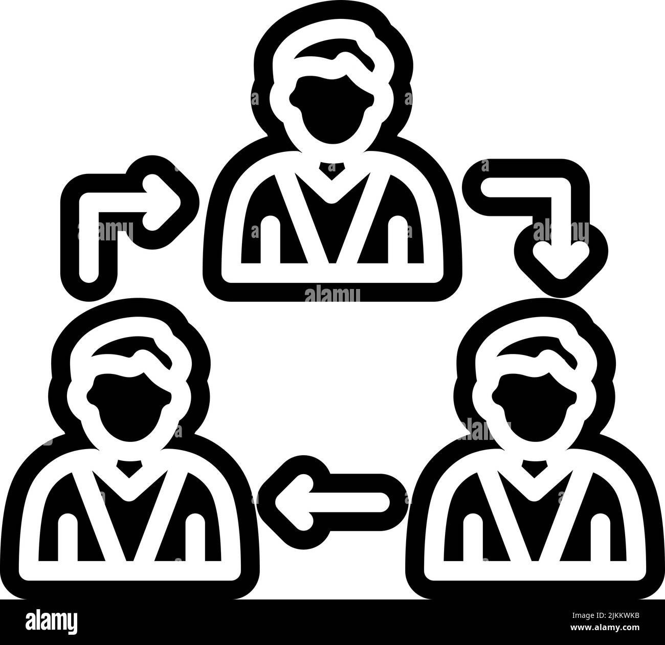 team icon black vector illustration Stock Vector Image & Art - Alamy