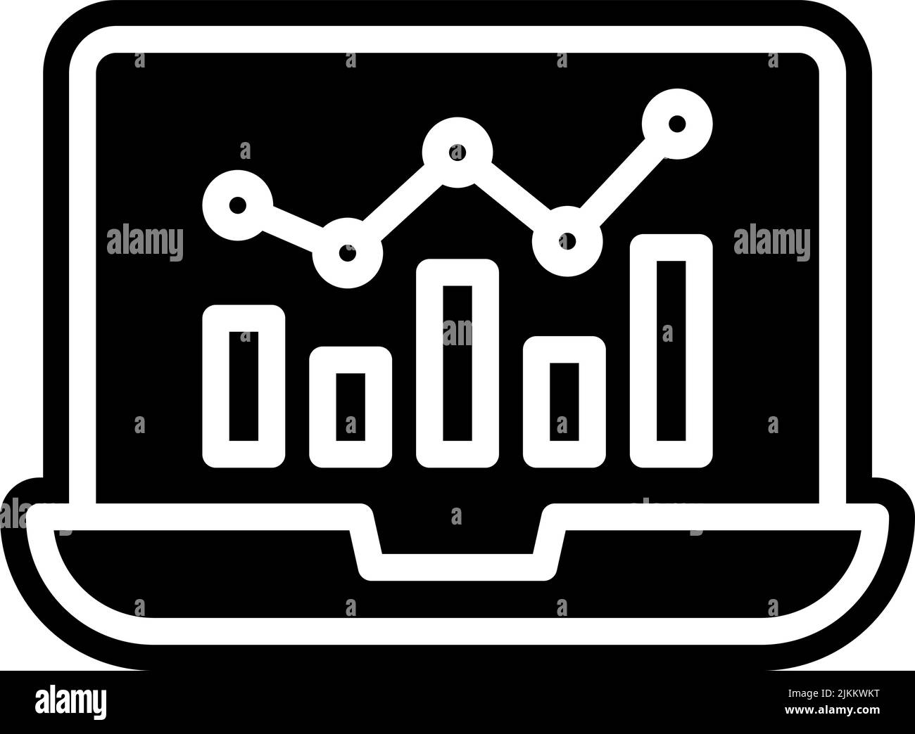 statistics icon black vector illustration Stock Vector Image & Art - Alamy