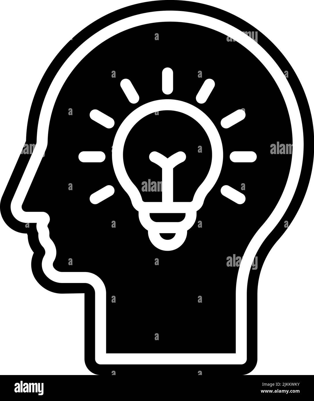 Brainstorming Icon Black Vector Illustration Stock Vector Image And Art Alamy