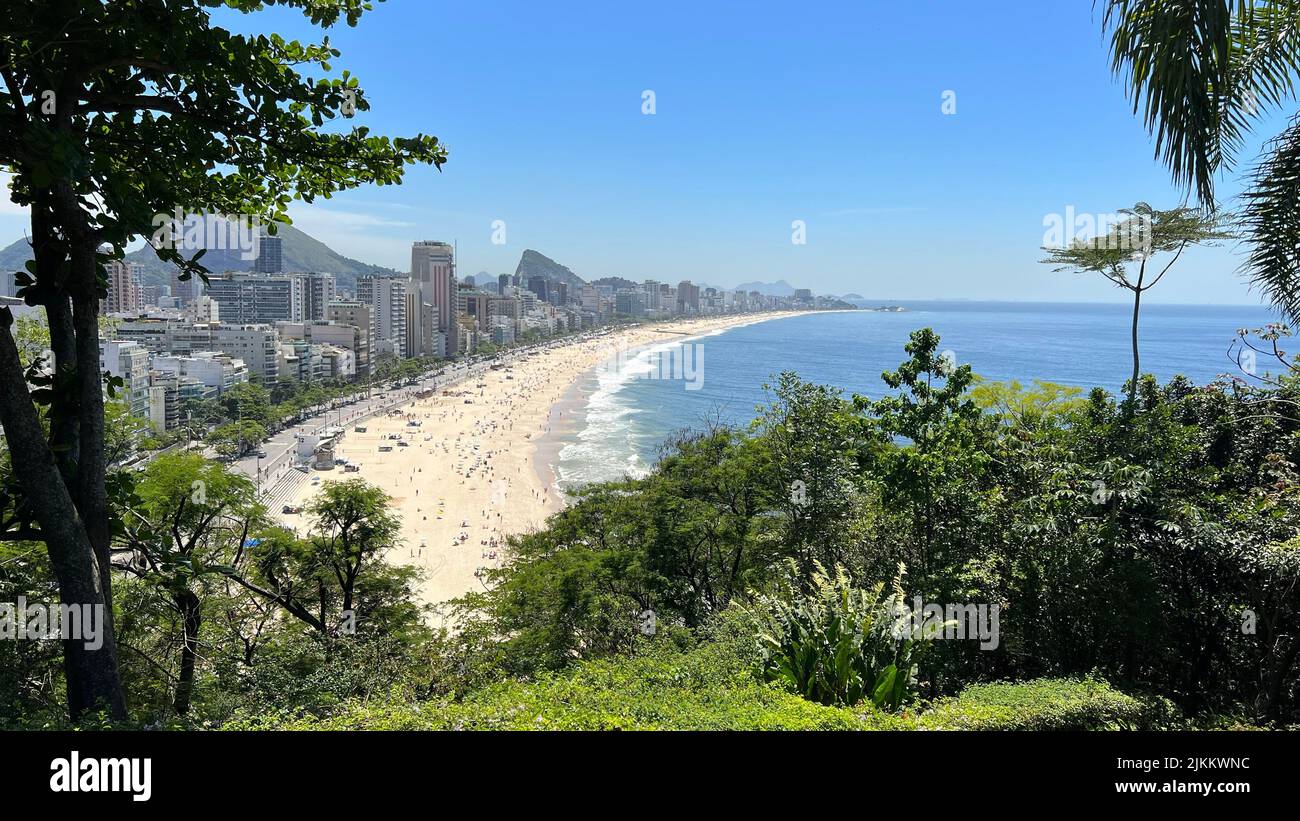 A beautiful view of famous Ipanema and Leblon beaches in Rio de Janeiro, Brazil Stock Photo - Alamy