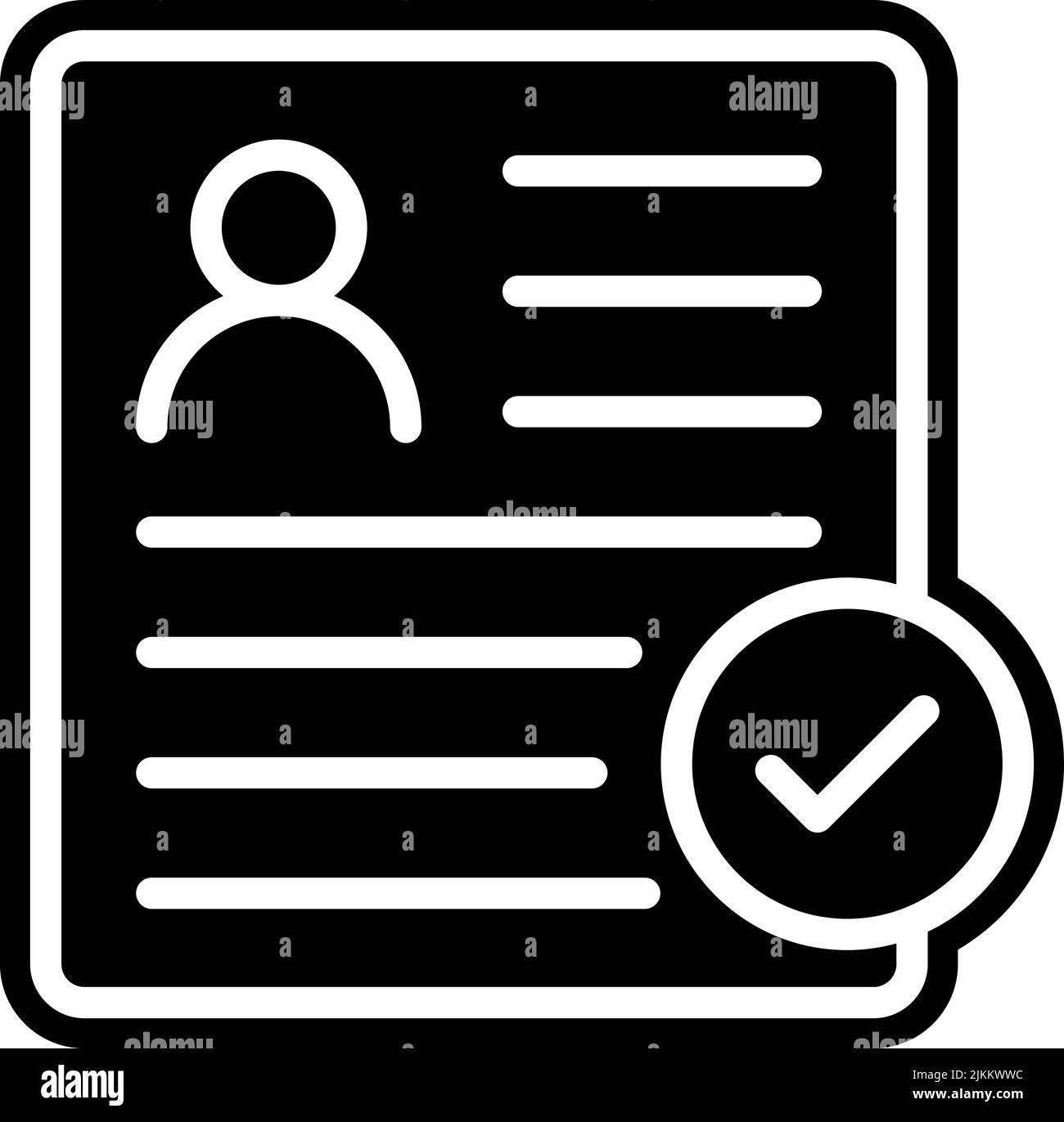 valid icon black vector illustration Stock Vector Image & Art - Alamy