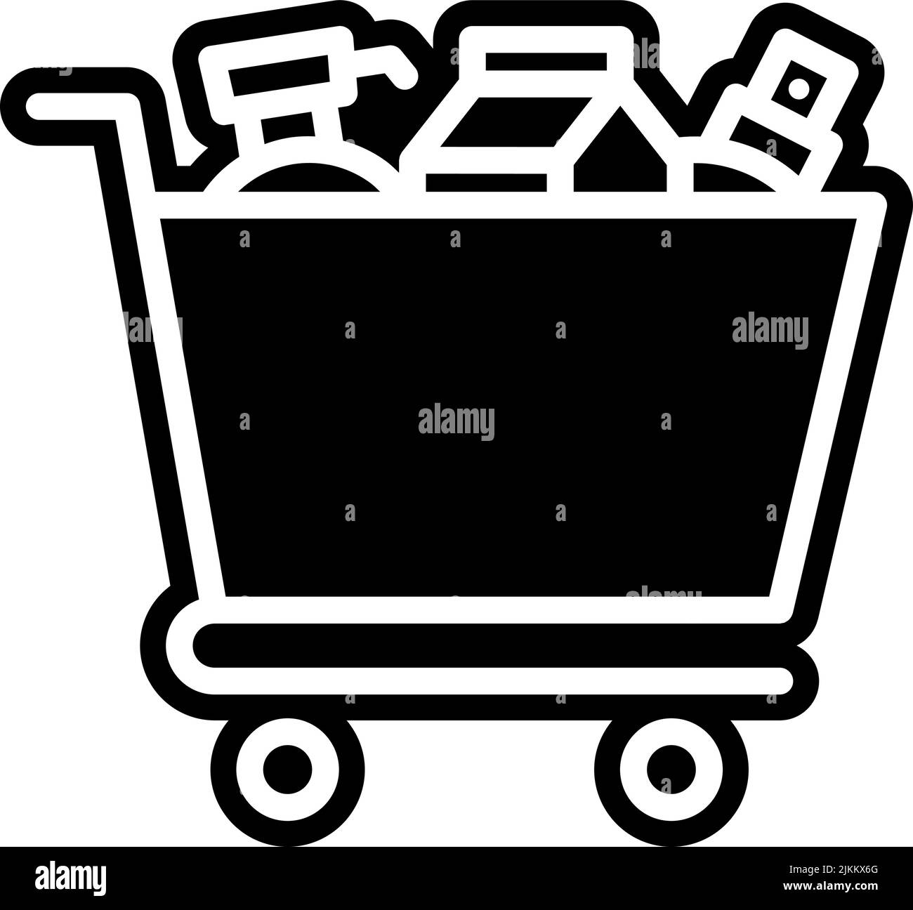 items icon black vector illustration Stock Vector Image & Art - Alamy