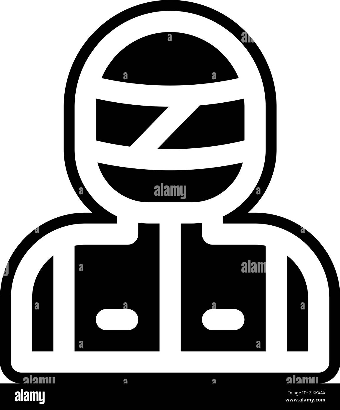 pilot icon black vector illustration Stock Vector Image & Art - Alamy
