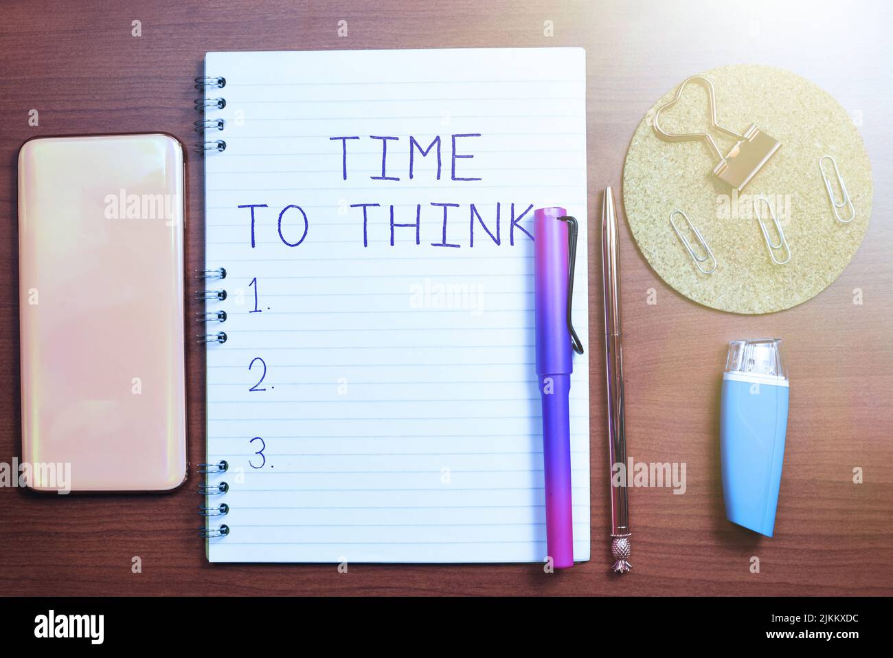 Text showing inspiration Time To Think. Business concept Reconsider ...