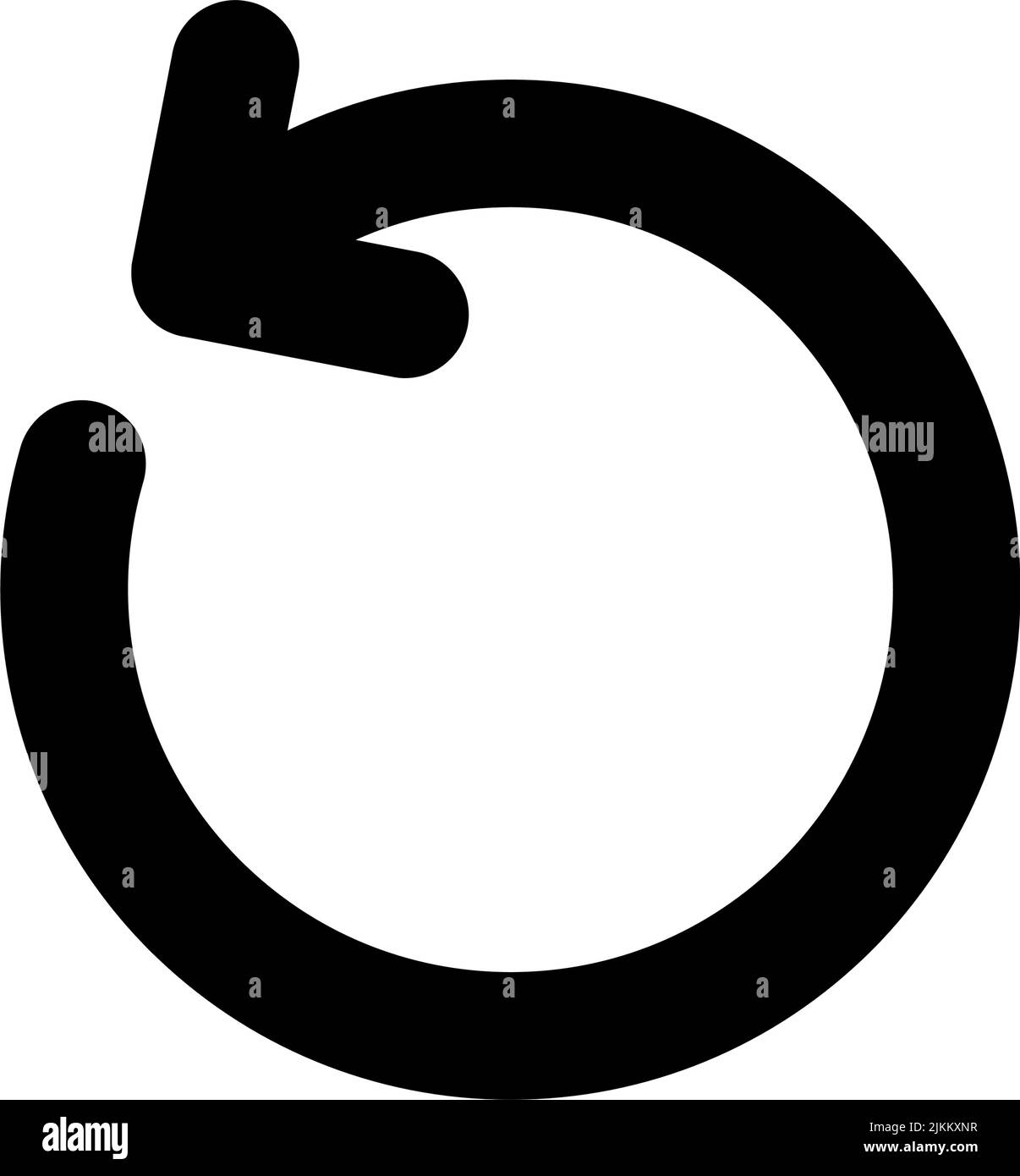 Turn black glyph ui icon Stock Vector Image & Art - Alamy