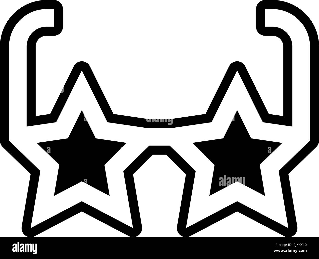 party glasses icon black vector illustration Stock Vector Image & Art ...