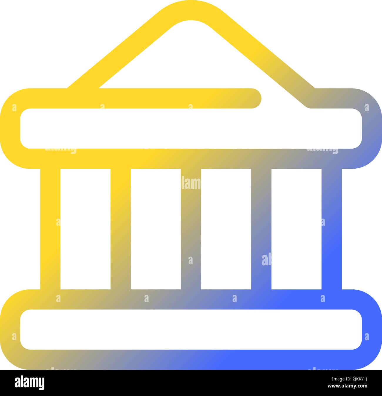 Bank pixel perfect gradient linear ui icon Stock Vector Image & Art - Alamy
