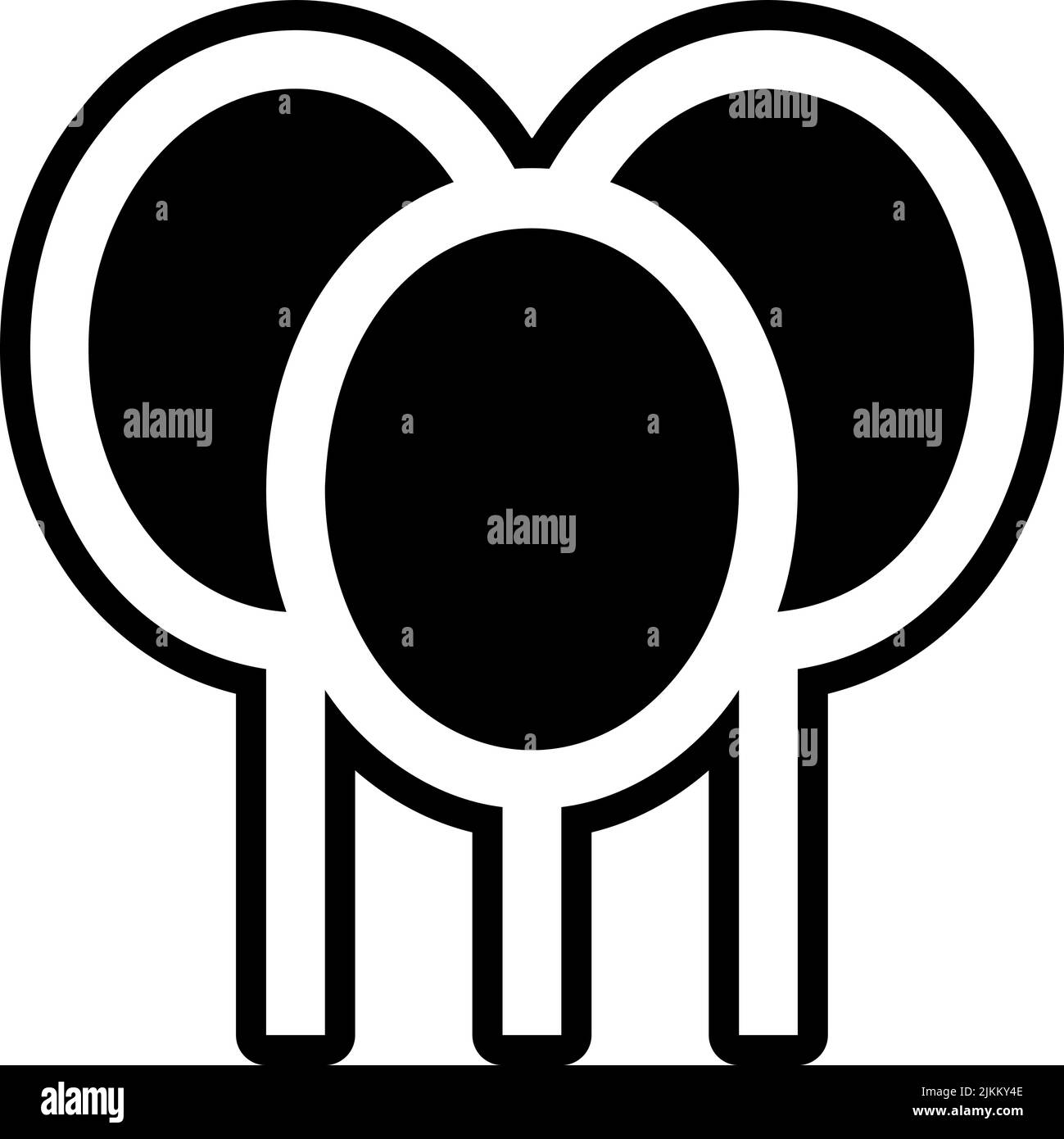 balloons icon black vector illustration Stock Vector Image & Art - Alamy