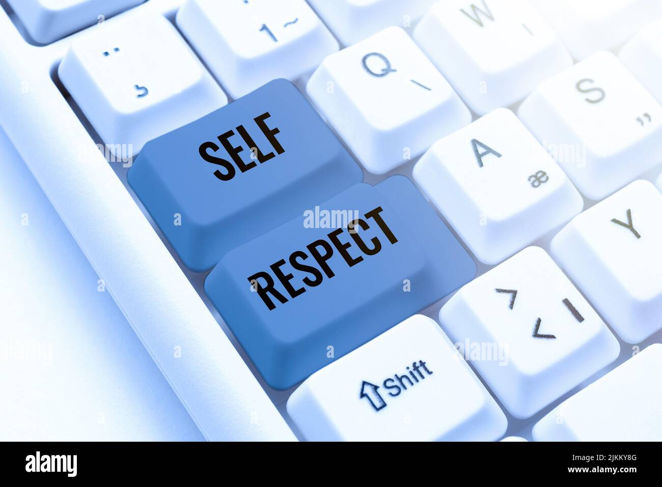 Conceptual display Self Respect. Business showcase Pride and confidence ...