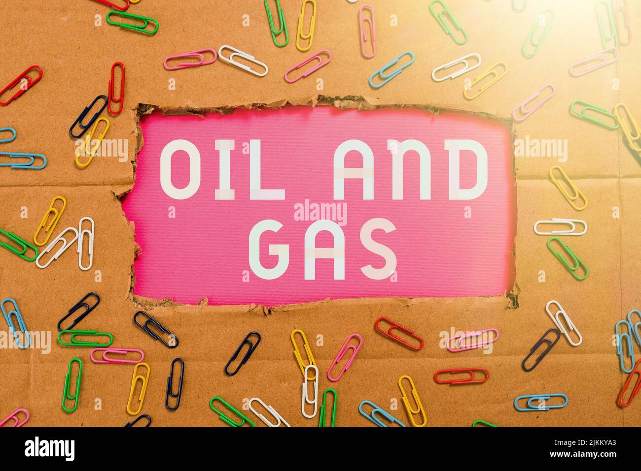 Sign displaying Oil And Gas. Concept meaning Exploration Extraction ...