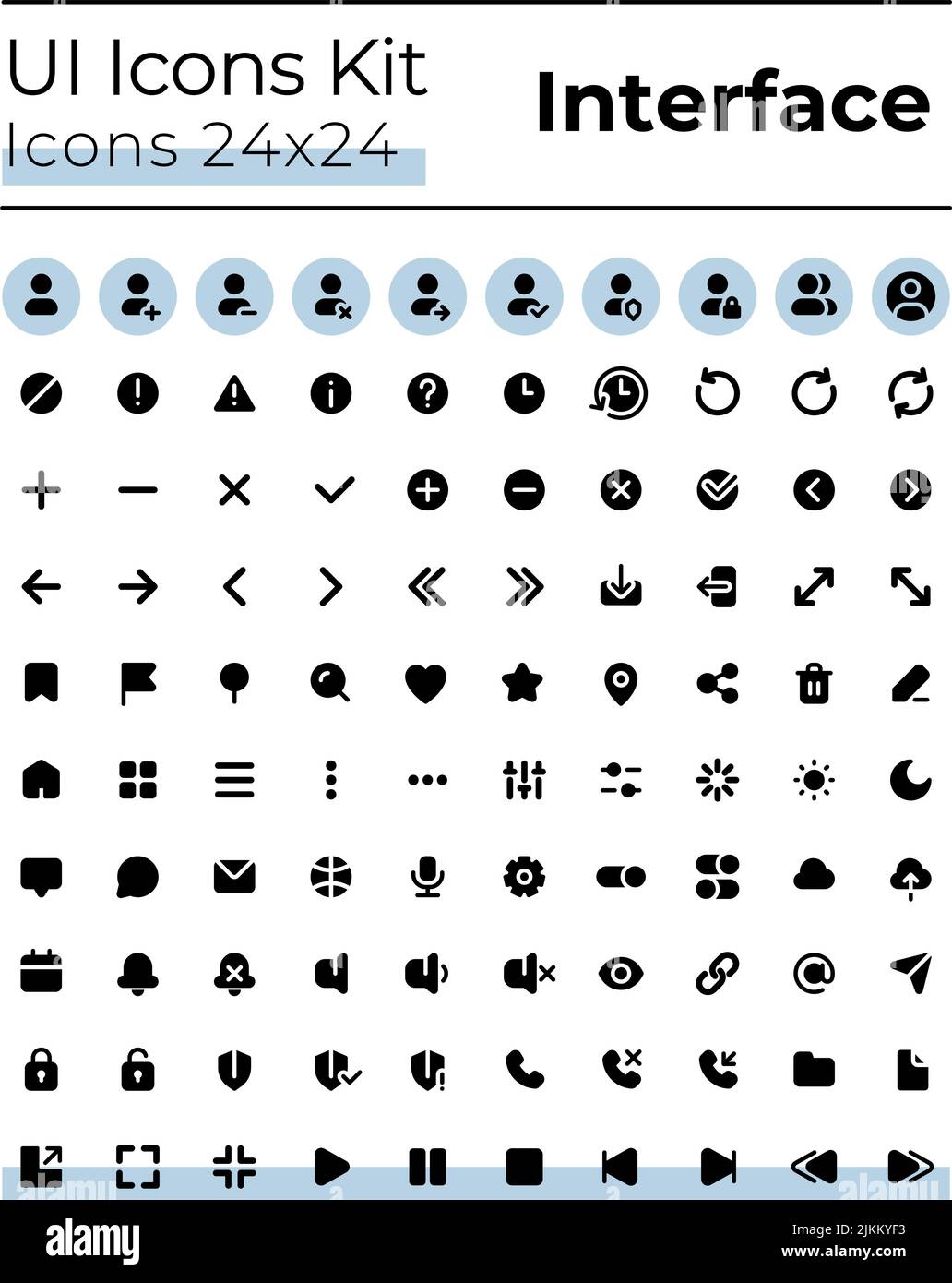 Comprehensible and simple looking black glyph ui icons set Stock Vector Image & Art - Alamy