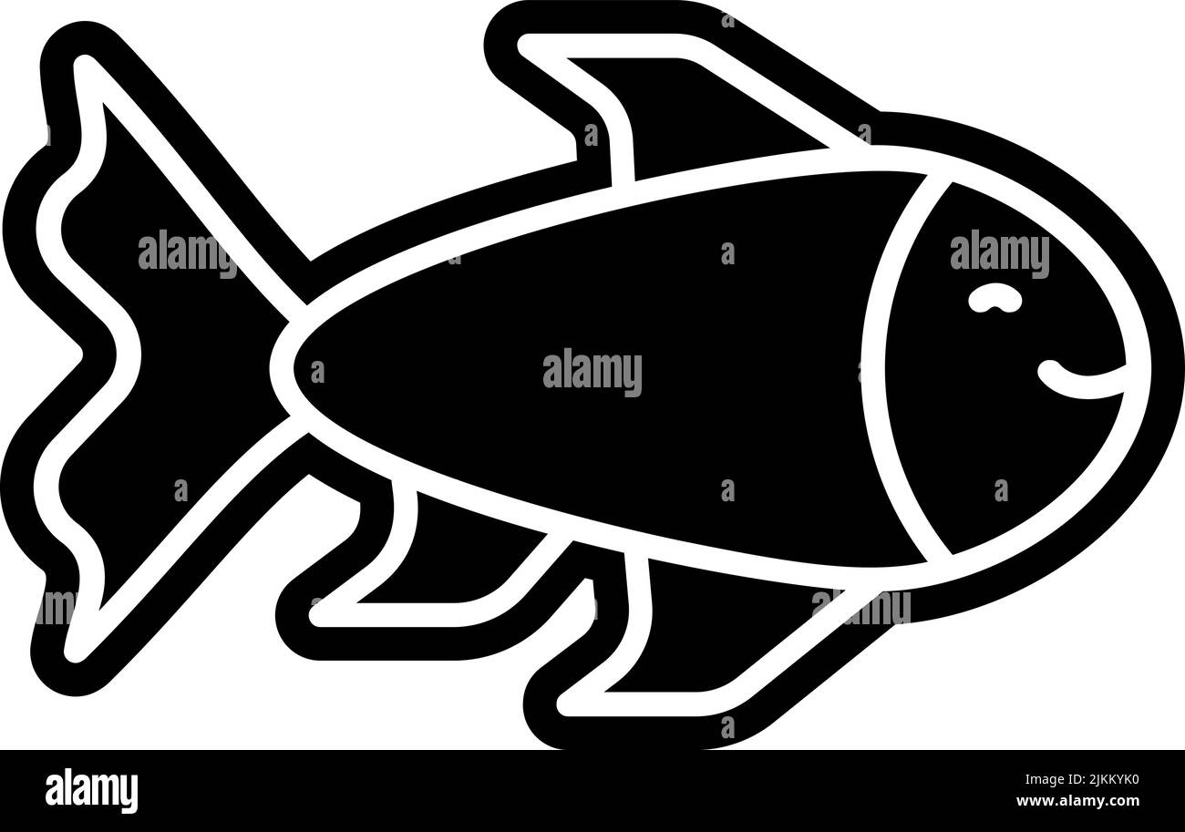 fish icon black vector illustration Stock Vector Image & Art - Alamy