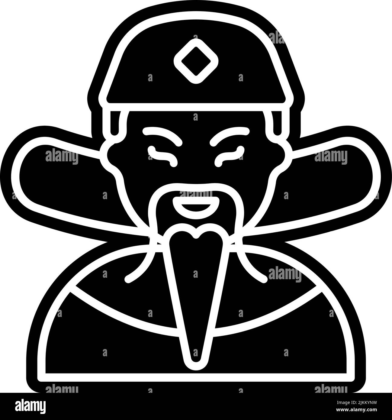 god of wealth icon black vector illustration Stock Vector Image & Art ...